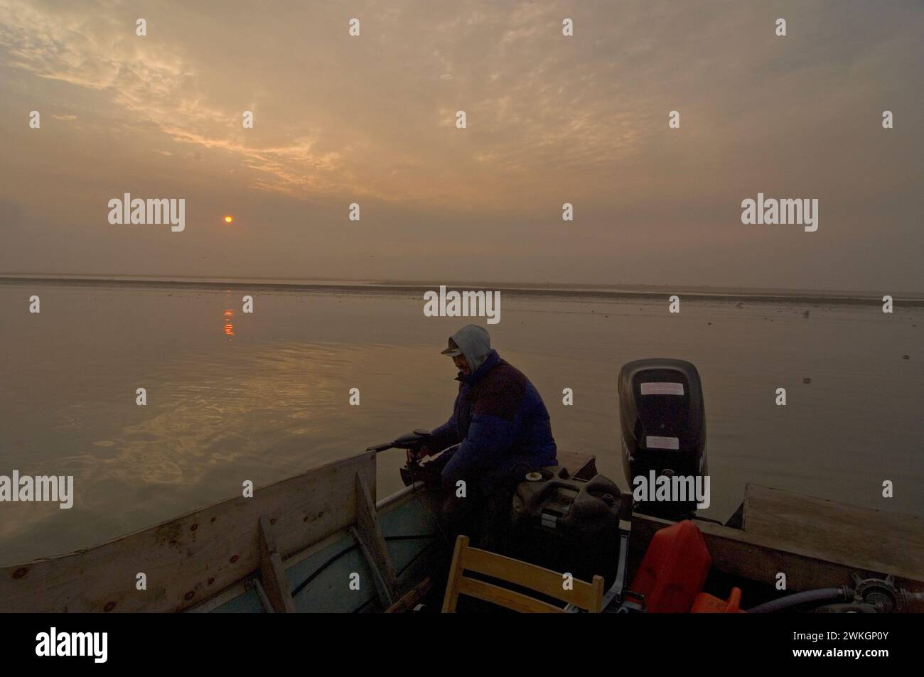 Eskimo, Inupiat boat front of a boat around beaufort sea anwr arctic ...