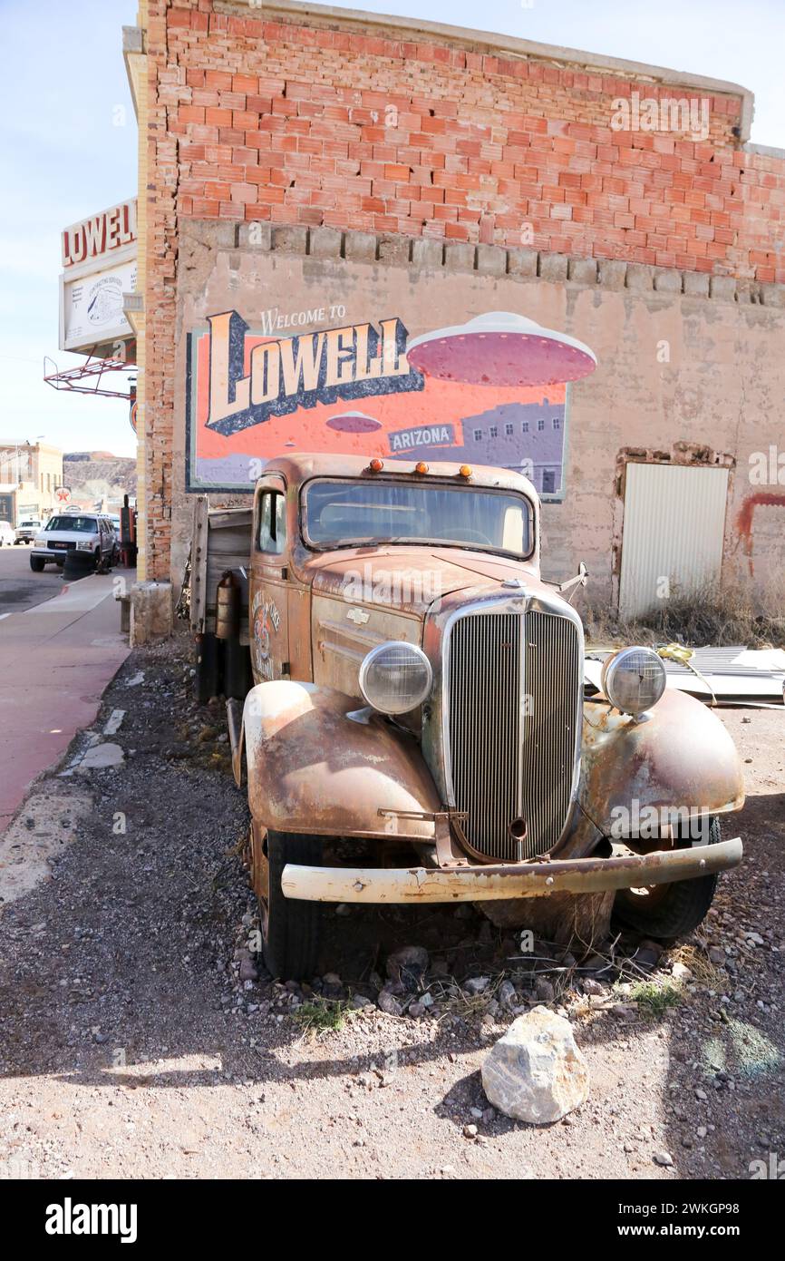 Historic Erie Street in Lowell, Arizona Stock Photo - Alamy