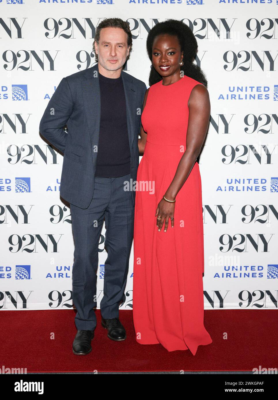 Actors Andrew Lincoln, left, and Danai Gurira from "The Walking Dead ...