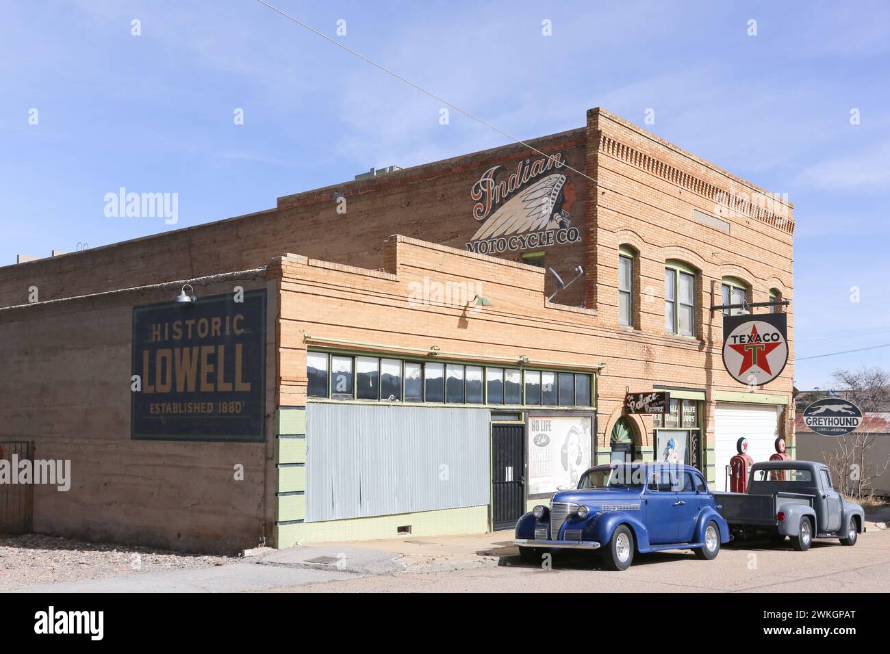 Historic Erie Street in Lowell, Arizona Stock Photo - Alamy