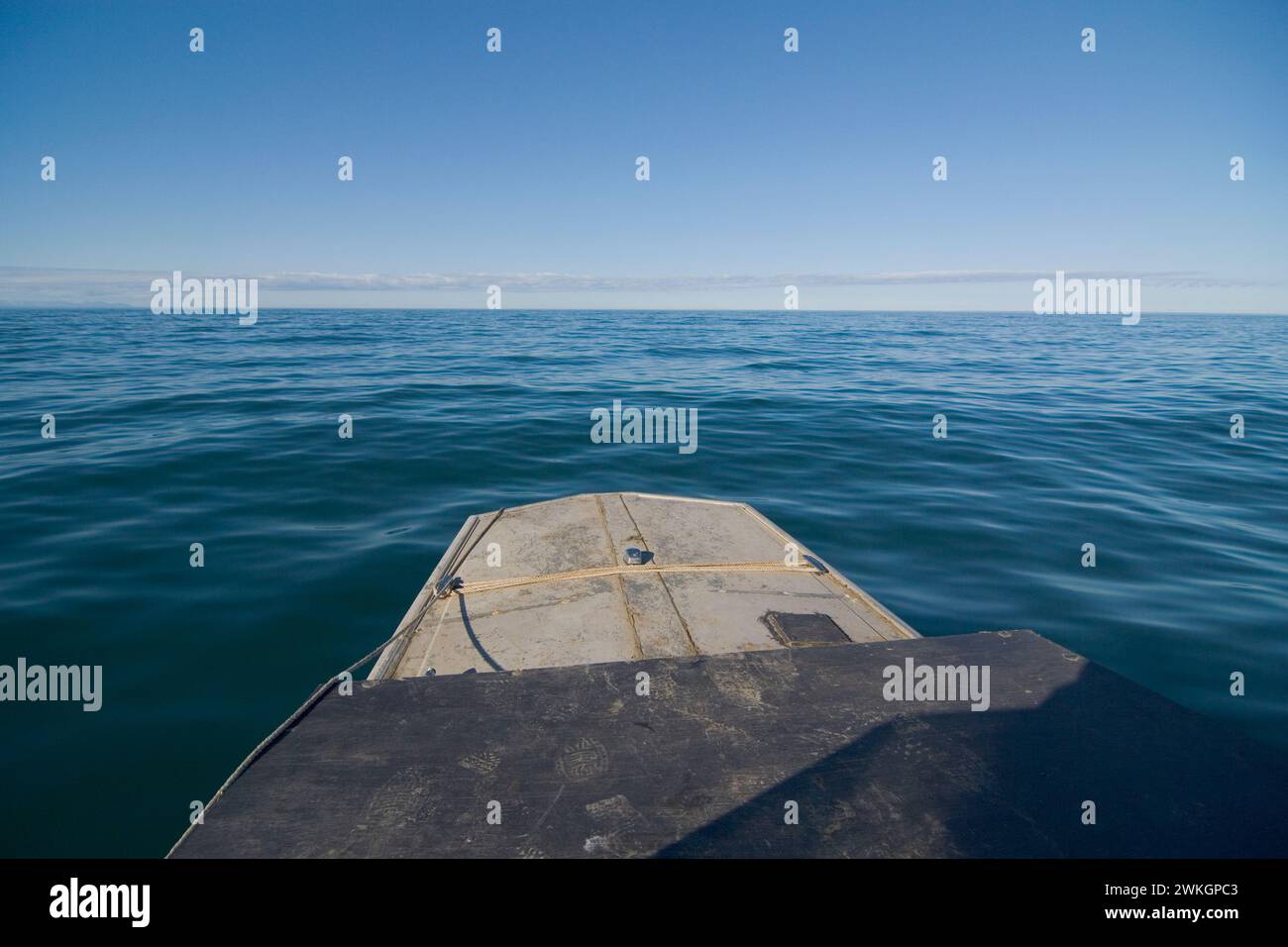 Eskimo, Inupiat boat front of a boat around beaufort sea anwr arctic ...