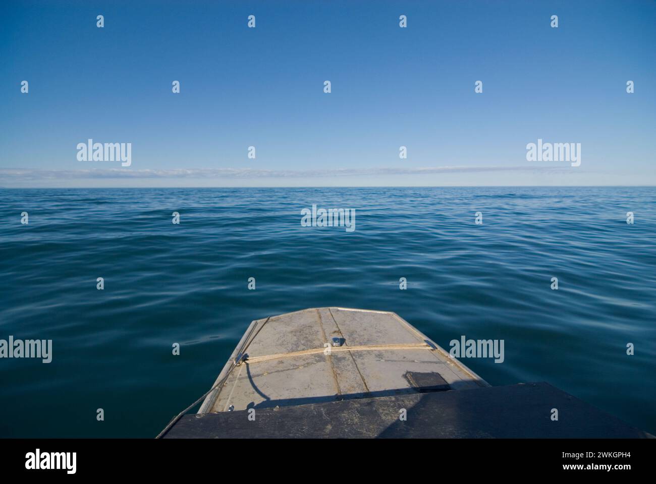 Eskimo, Inupiat boat front of a boat around beaufort sea anwr arctic ...