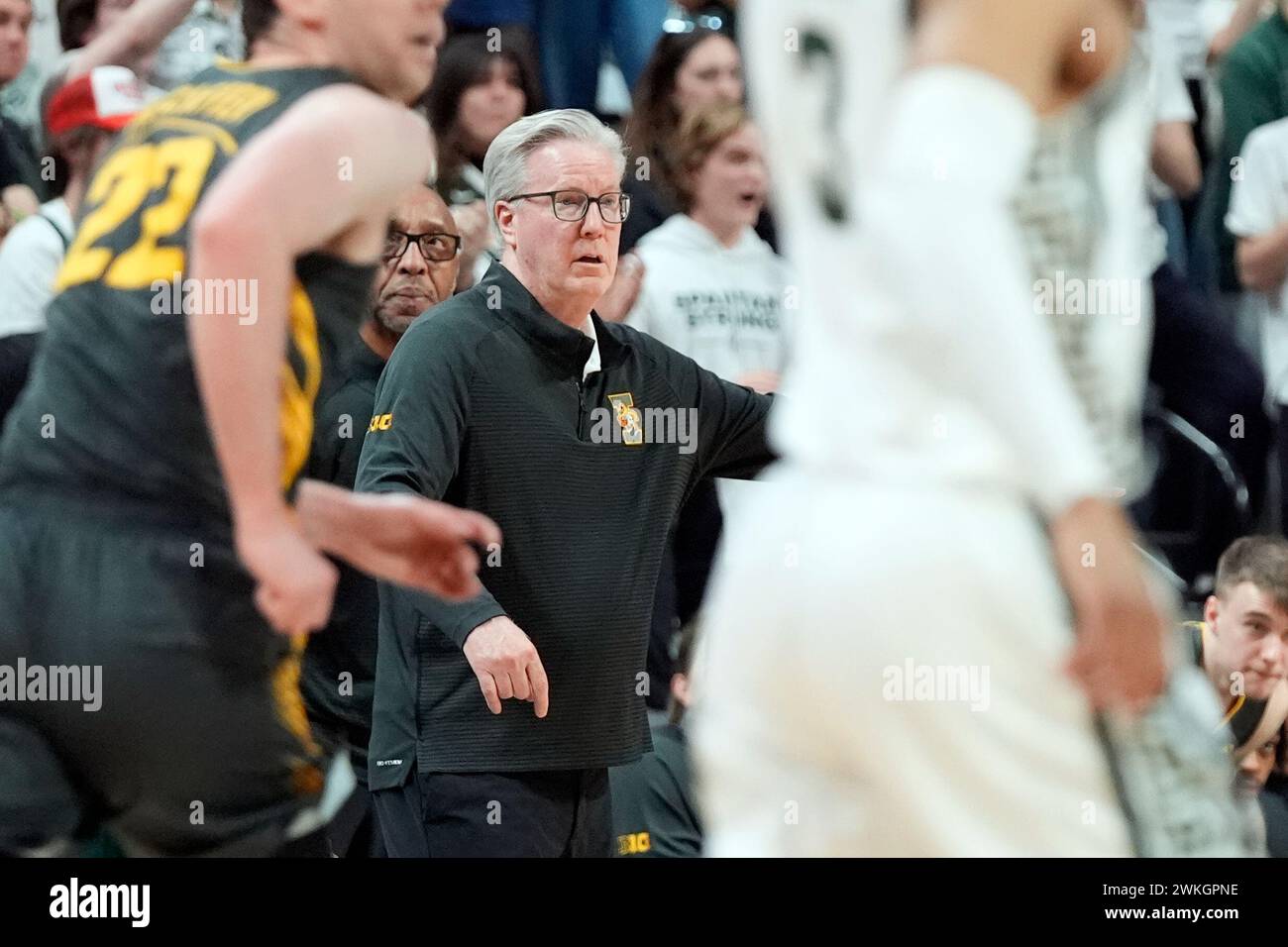 Iowa head coach Fran McCaffery watches from the sideline during the ...