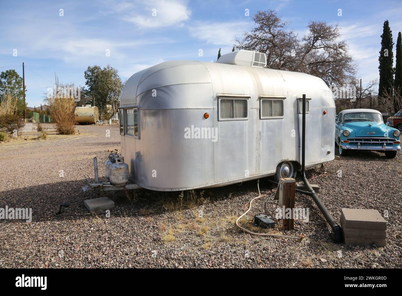 Vintage trailers at the Shady Dell in Bisbee, Arizona Stock Photo - Alamy