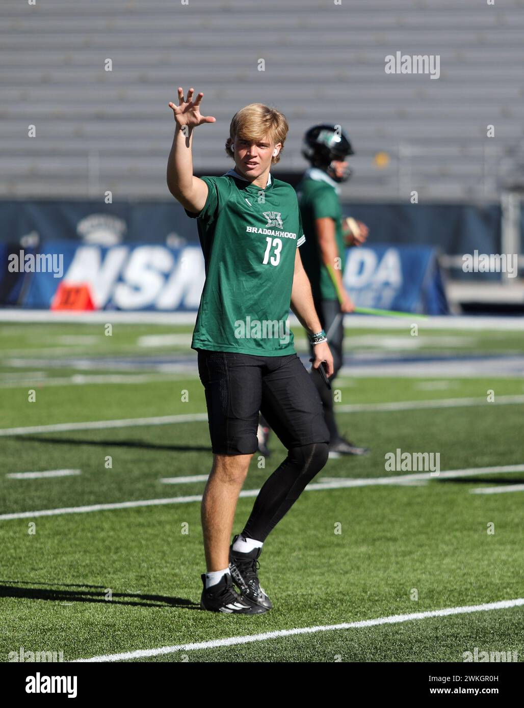 November 4, 2023 - Hawaii Rainbow Warriors quarterback Brayden Schager ...