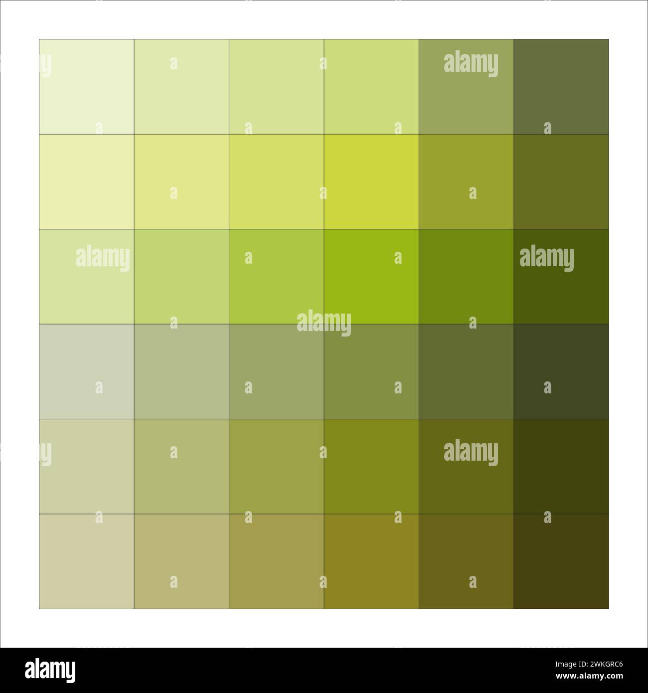 Earthy green gradient squares. Olive to moss soft transition. Nature inspired geometric grid ...