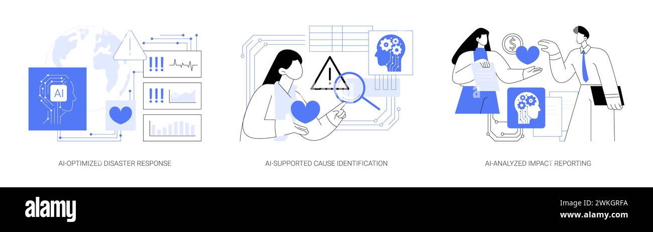 AI Technology for Nonprofit and Social Impact abstract concept vector ...