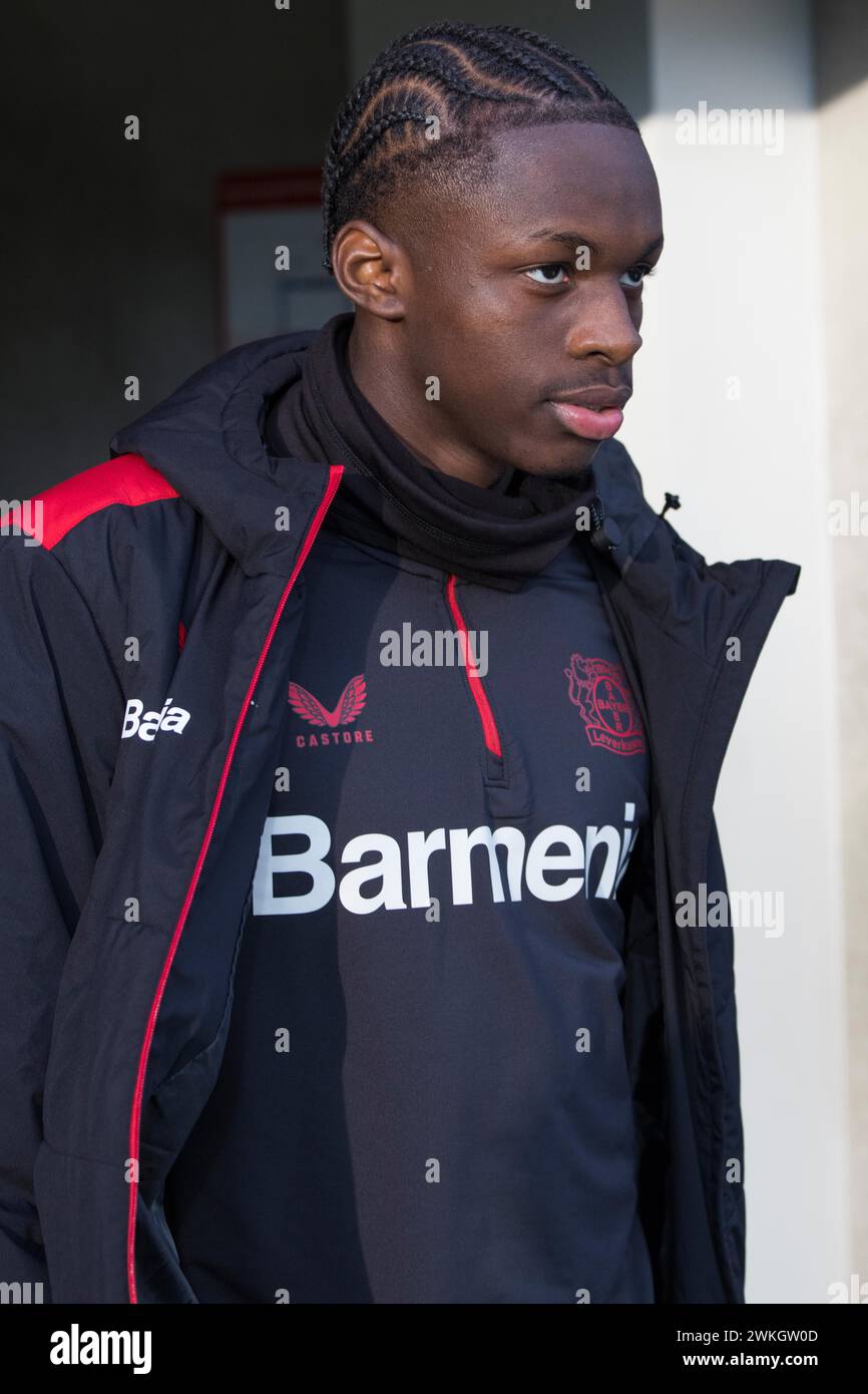 Football match, Noah MBAMBA Bayer Leverkusen Portrait, Voith-Arena ...