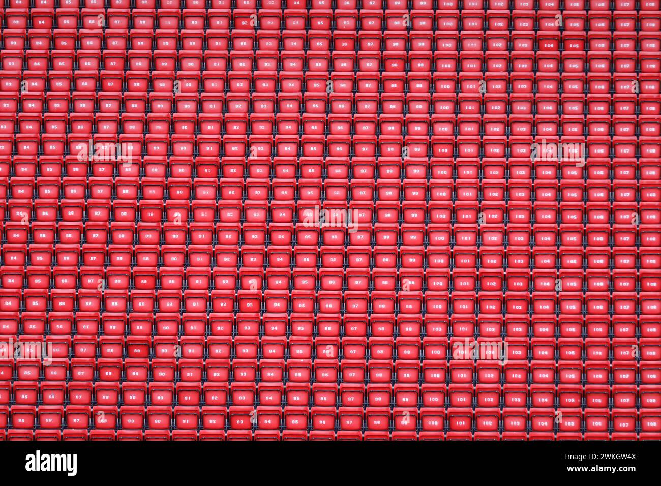 Red seats at Liverpool FC's Anfield Stadium, 02/03/2019 Stock Photo - Alamy