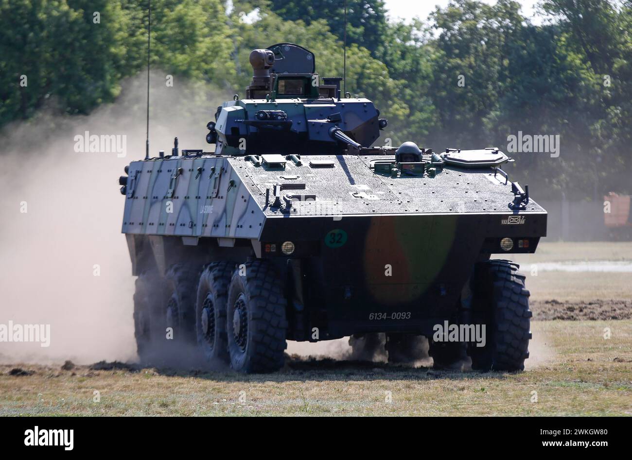VBCI infantry battle tank of the French army during a demonstration in ...