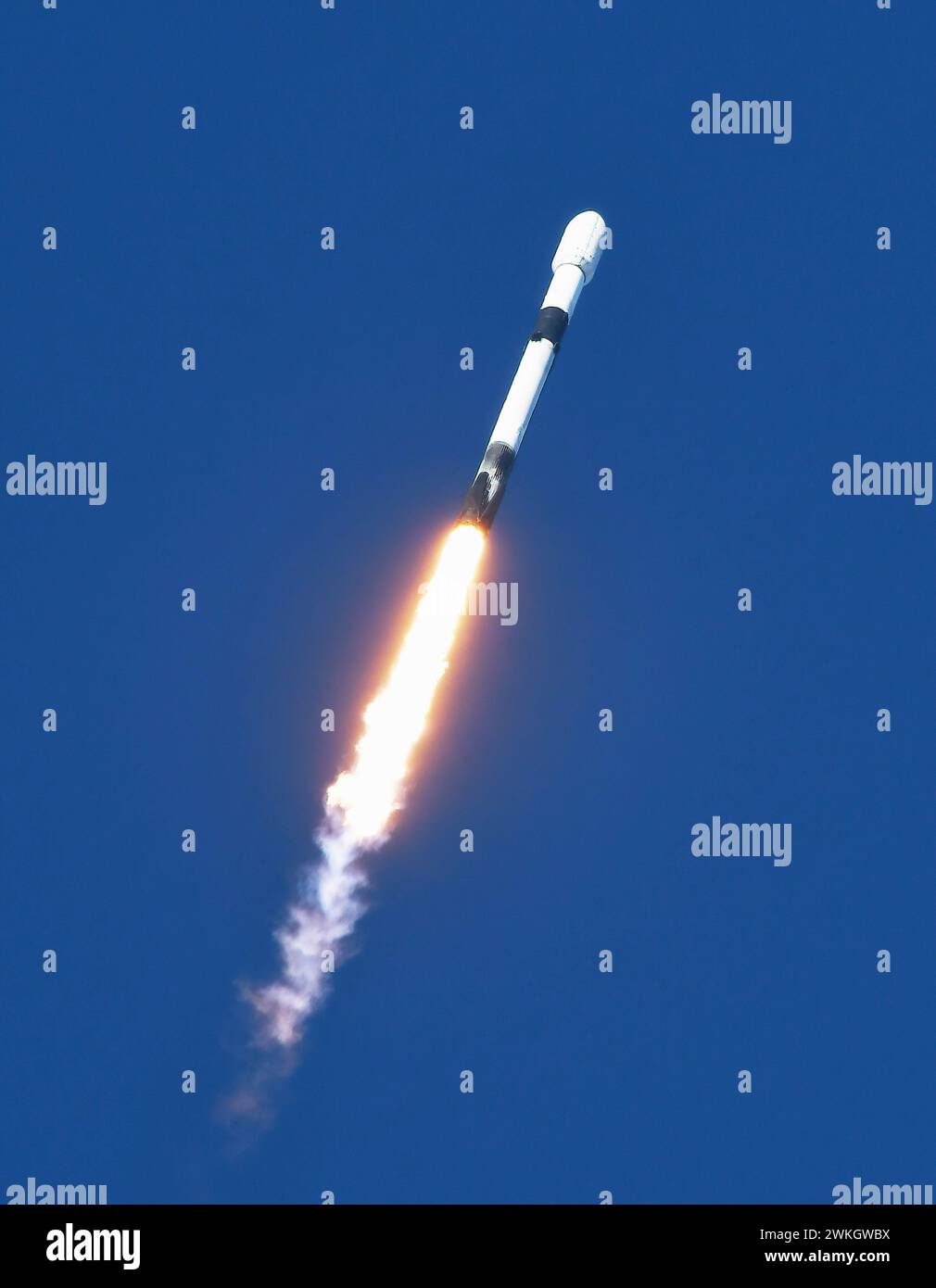 Cape Canaveral, United States. 20th Feb, 2024. A SpaceX Falcon 9 rocket ...