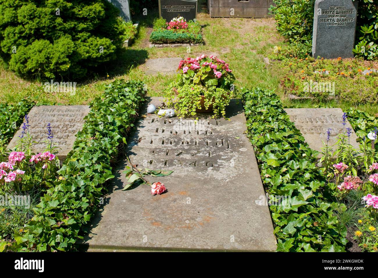 The Trinitatisfriedhof cemetery in Dresden's Johannstadt district is ...