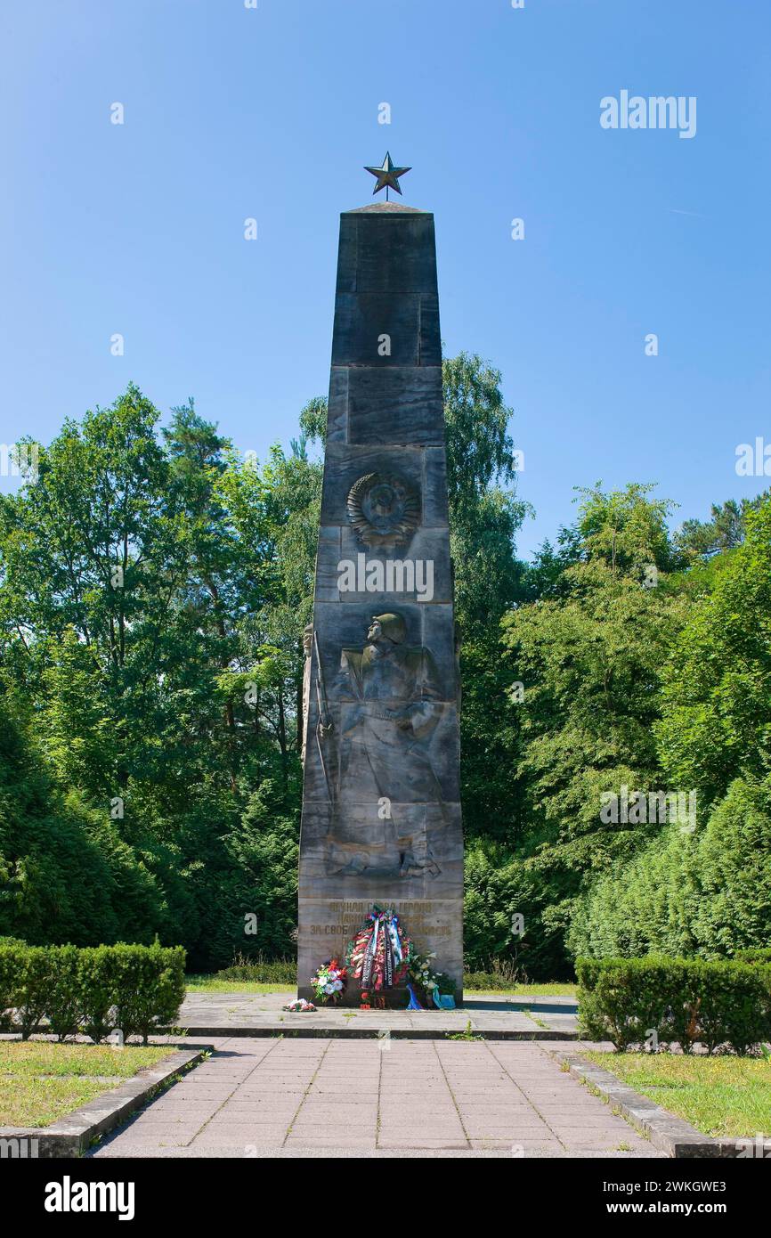 The Soviet Garrison Cemetery in Dresden consists of a Red Army war ...