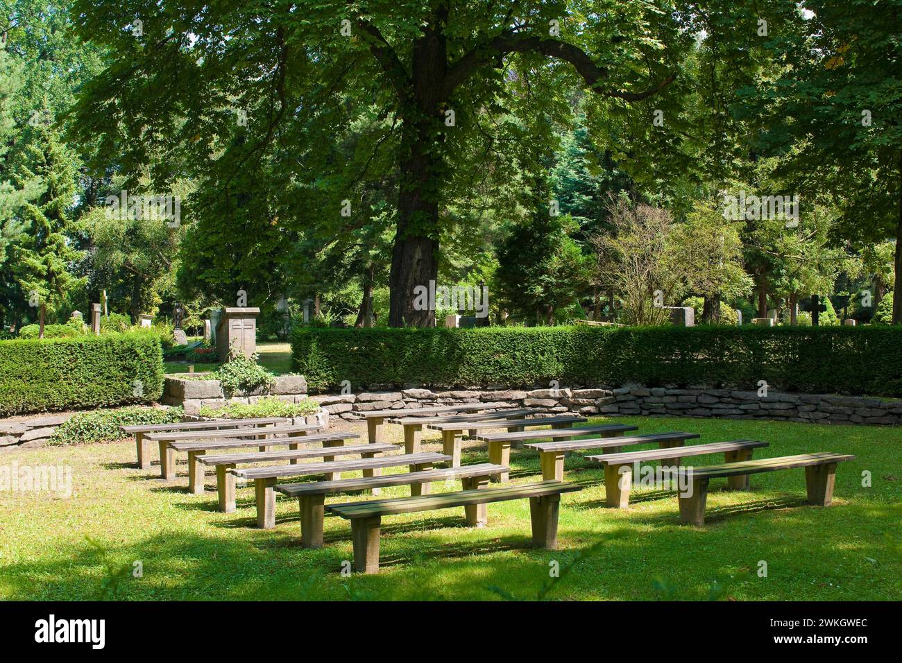 The Trinitatisfriedhof cemetery in Dresden's Johannstadt district is ...