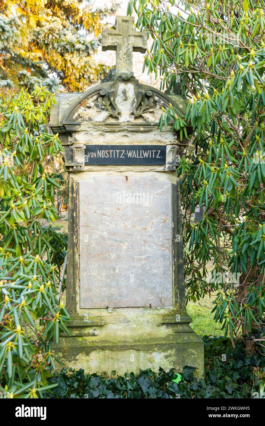 The Trinitatisfriedhof cemetery in Dresden's Johannstadt district is ...