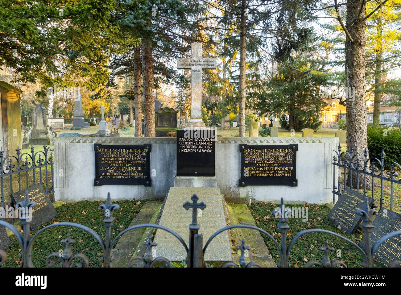 The Trinitatisfriedhof cemetery in Dresden's Johannstadt district is ...