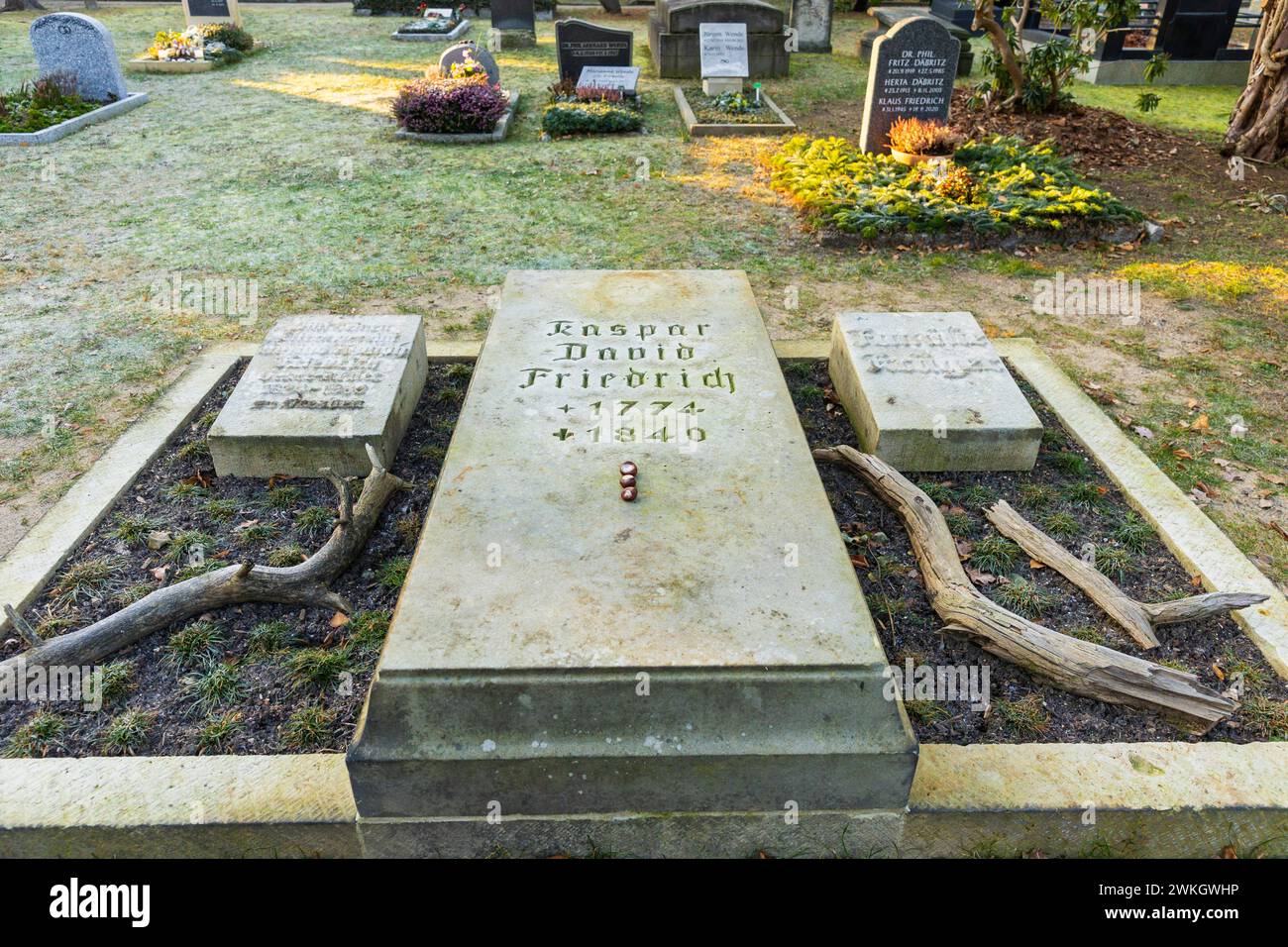 The Trinitatisfriedhof cemetery in Dresden's Johannstadt district is ...