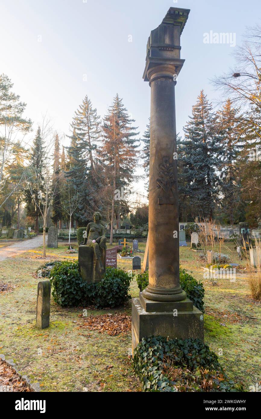 The Trinitatisfriedhof cemetery in Dresden's Johannstadt district is ...