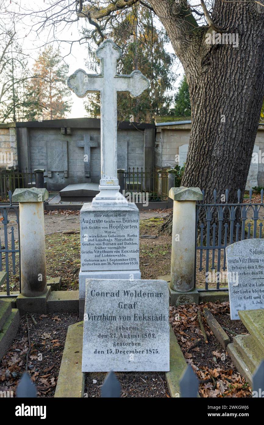 The Trinitatisfriedhof cemetery in Dresden's Johannstadt district is ...