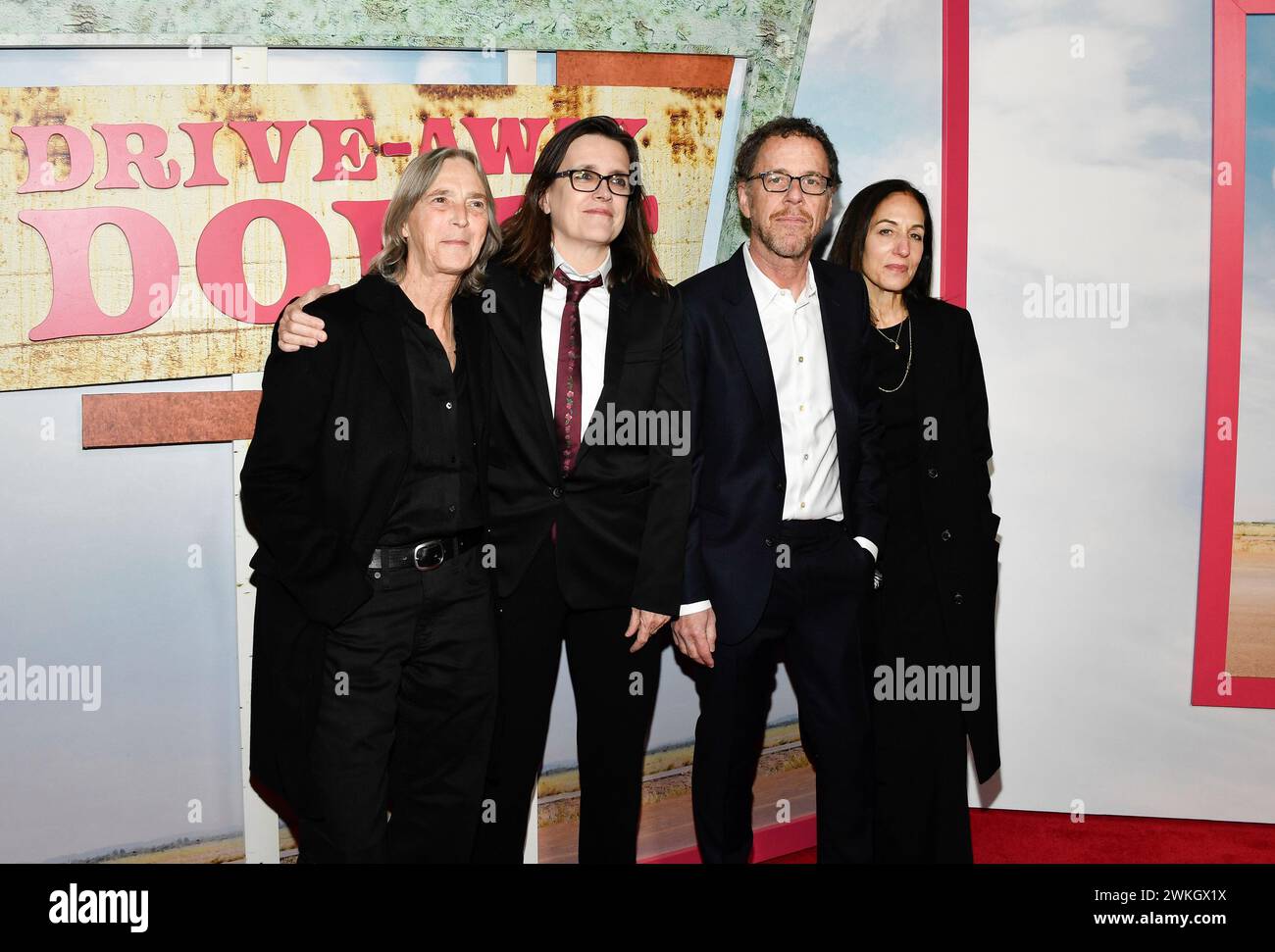 Lisa Fithian, left, Tricia Cooke, Ethan Coen and Peggy Schnitzer attend ...