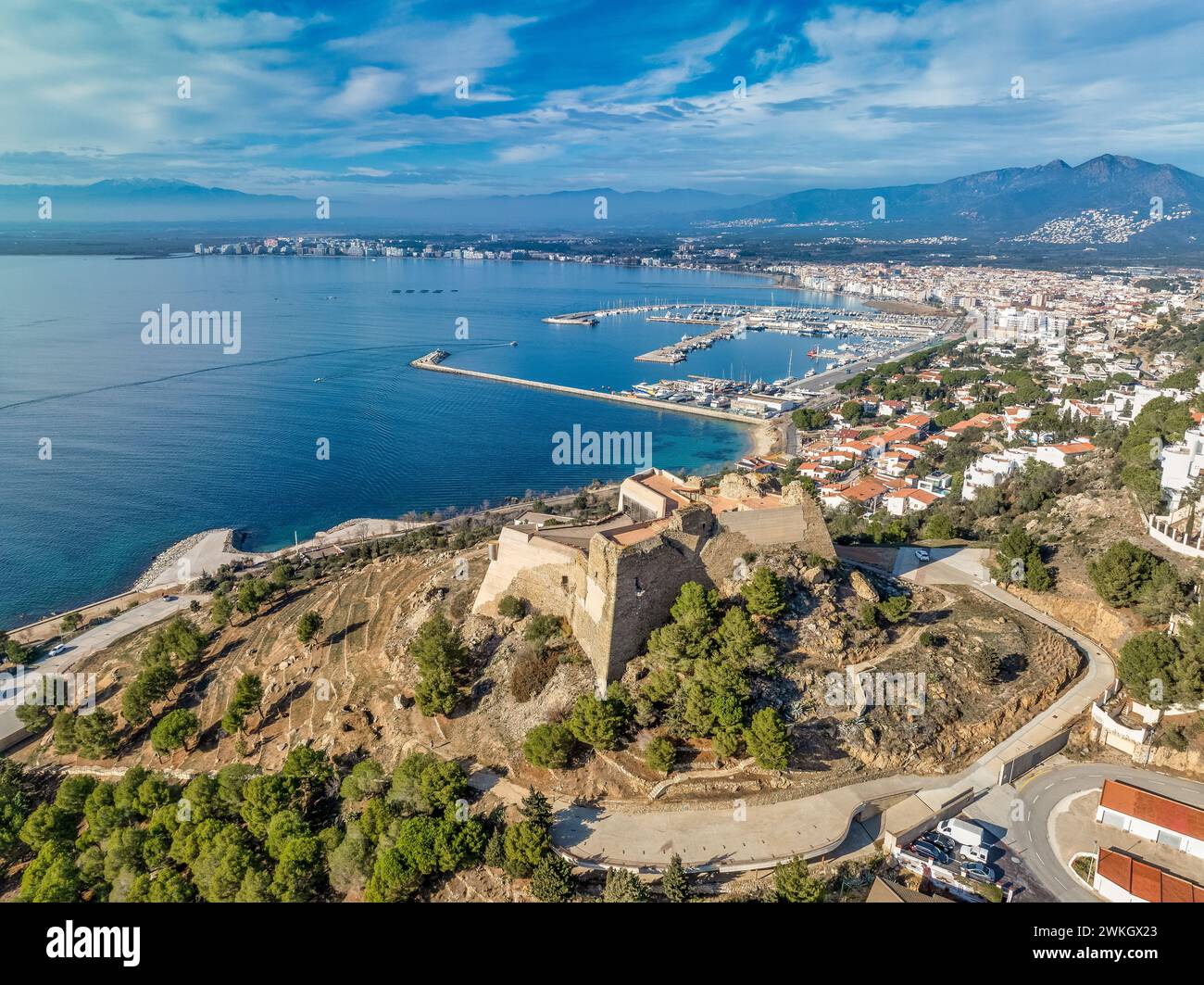 Deep blue sky and water surround Fort Trinity and luxury vacation ...