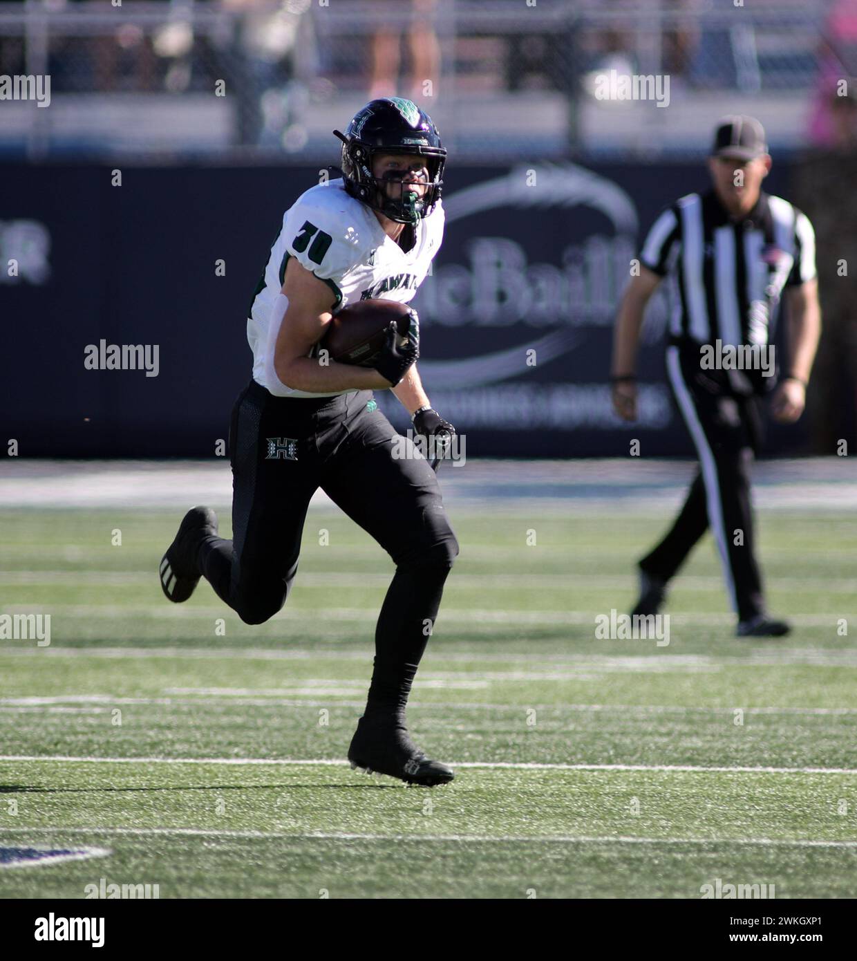 November 4, 2023 - Hawaii Rainbow Warriors running back Landon Sims #30 ...