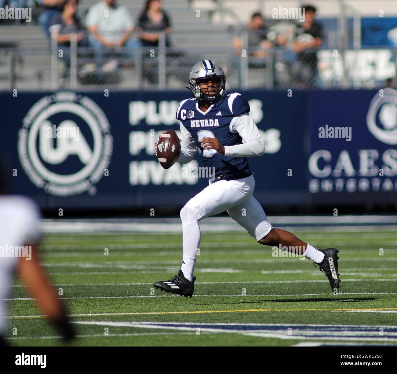 November 4, 2023 - Nevada Wolf Pack quarterback Brendon Lewis #2 rolls ...
