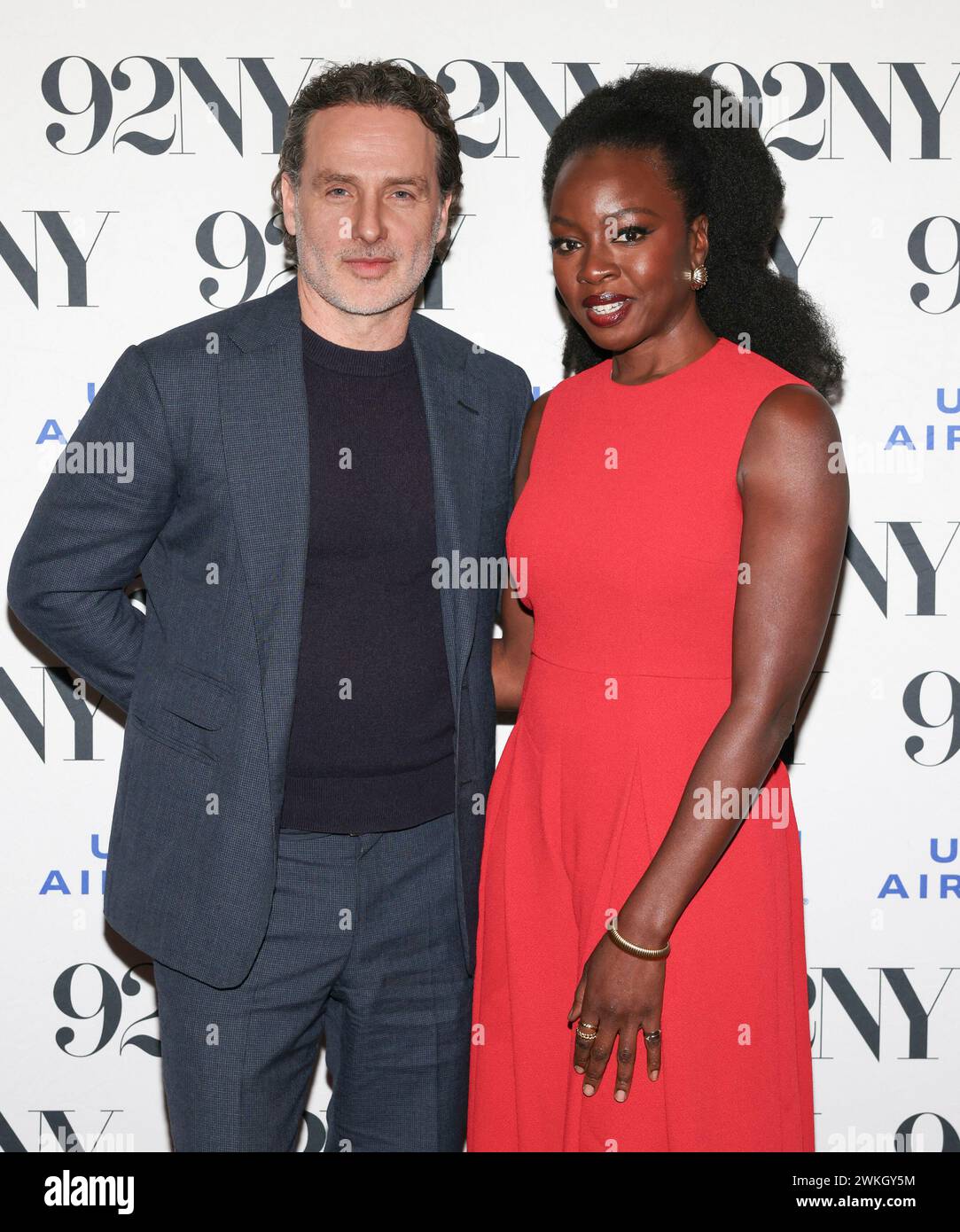 Actors Andrew Lincoln, left, and Danai Gurira from "The Walking Dead ...