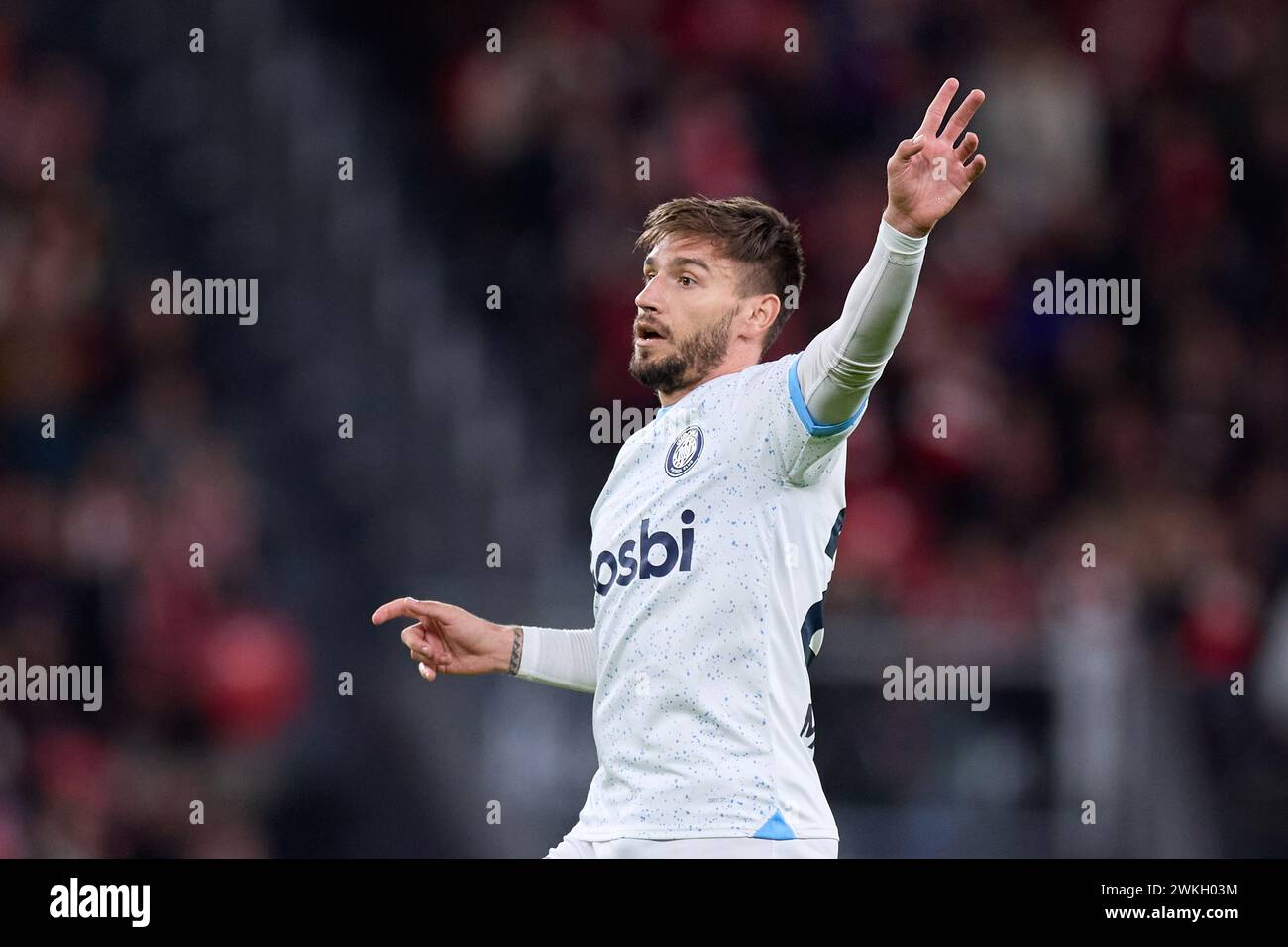 Cristian Portugues 'Portu' of Girona FC reacts during the Spanish ...