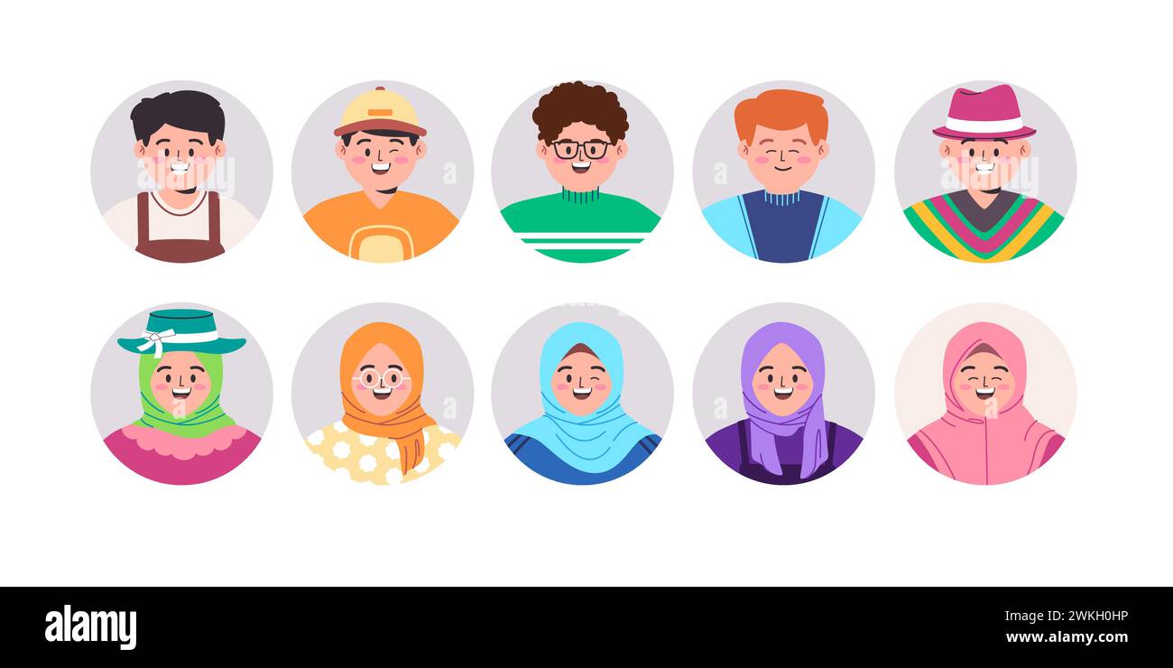 Muslim cap Stock Vector Images - Alamy