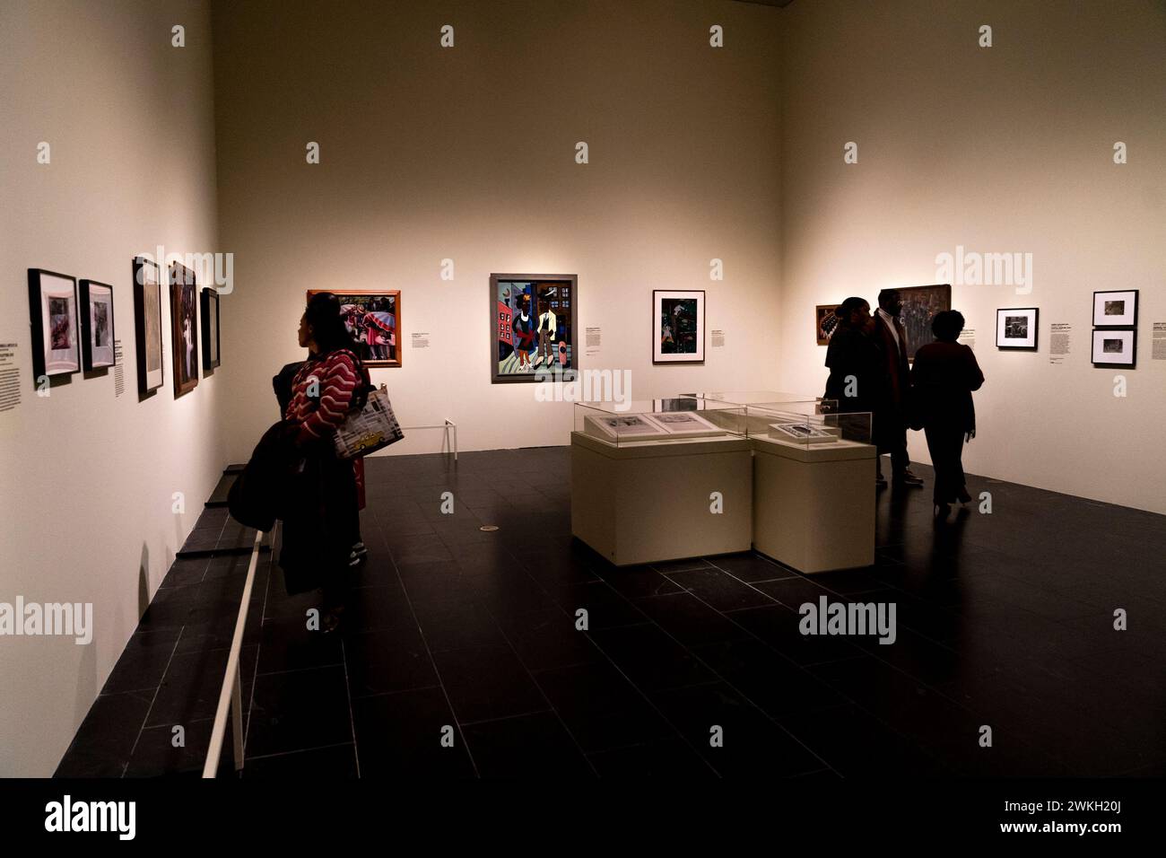 New York, USA. 20th Feb, 2024. Visitors seen duringpress preview for ...