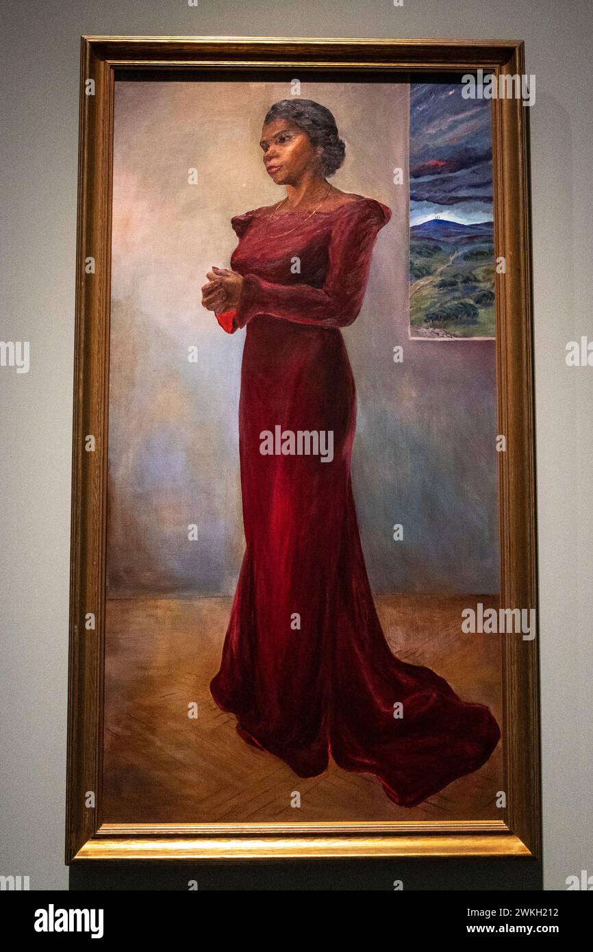 New York Usa 20th Feb 2024 Portrait Of Marian Anderson By Laura