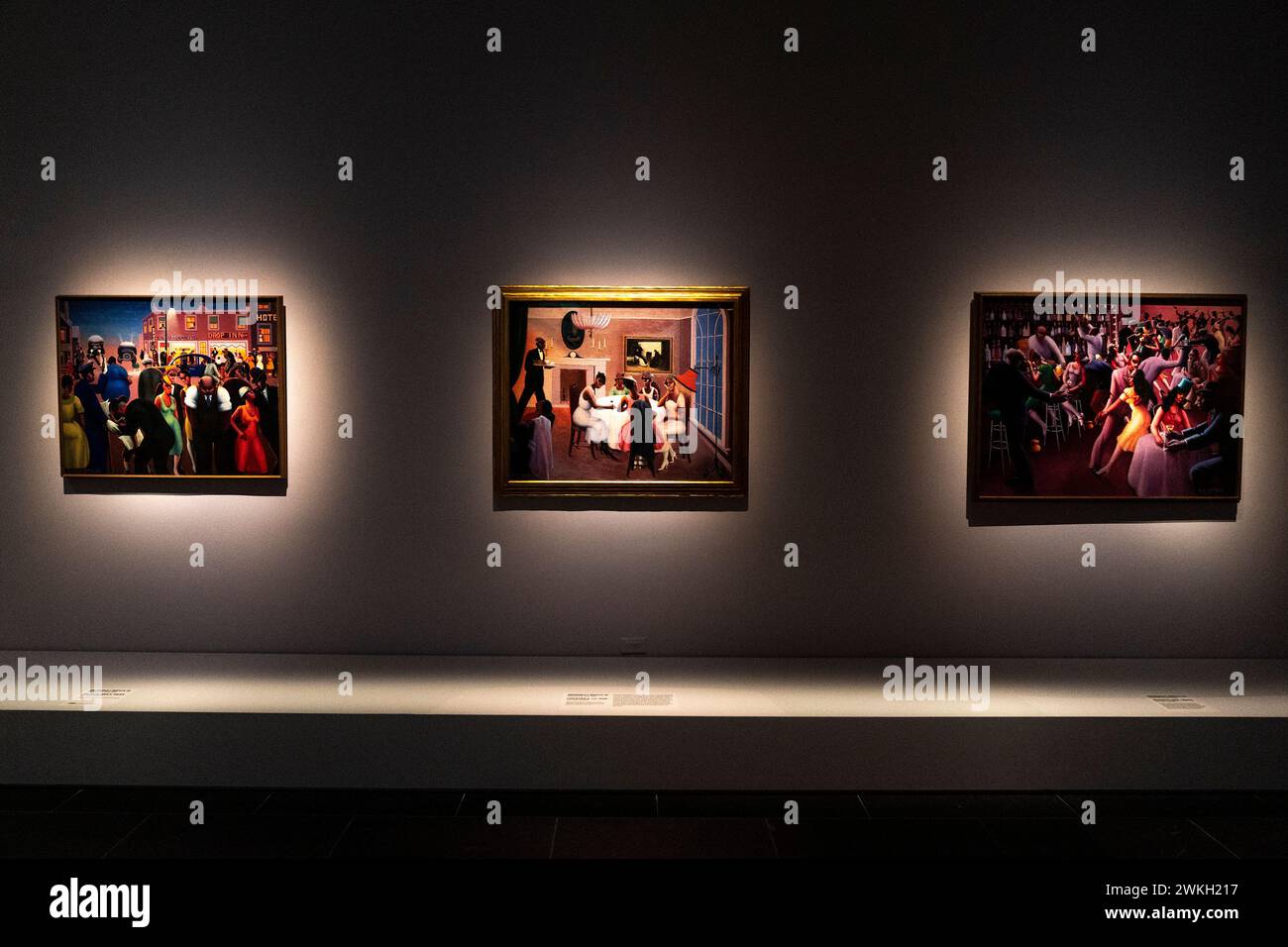 Paintings by artist Archibald J. Motley, Jr, depicting nightlife on ...