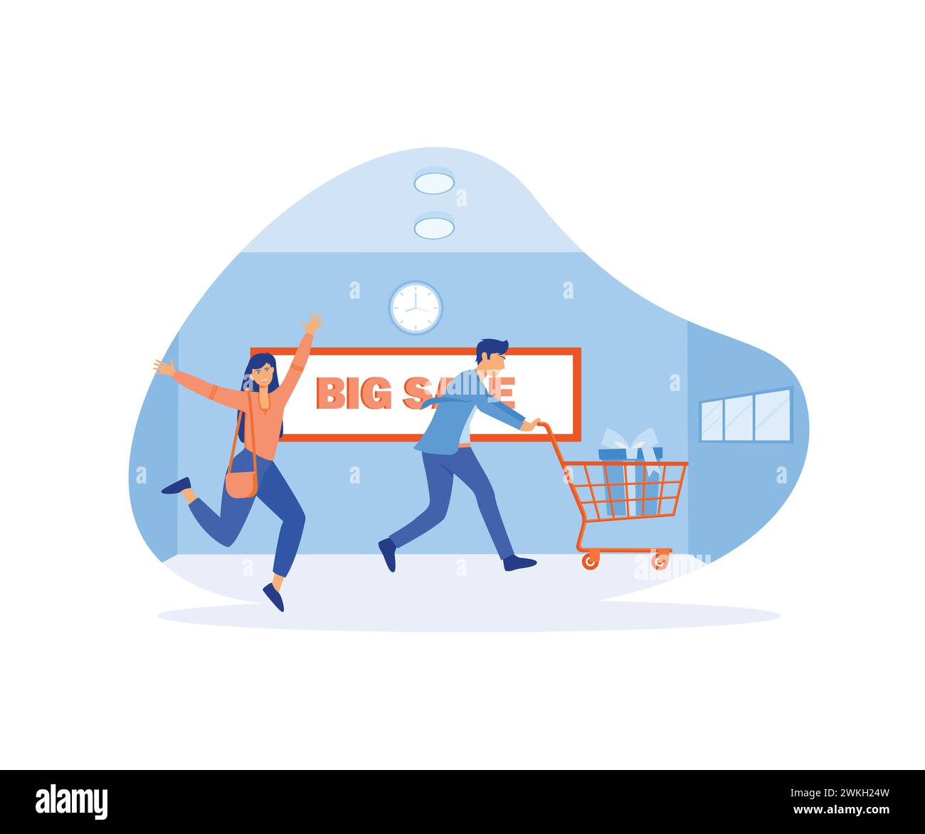 Beautiful smiling young lady Stock Vector Images - Alamy