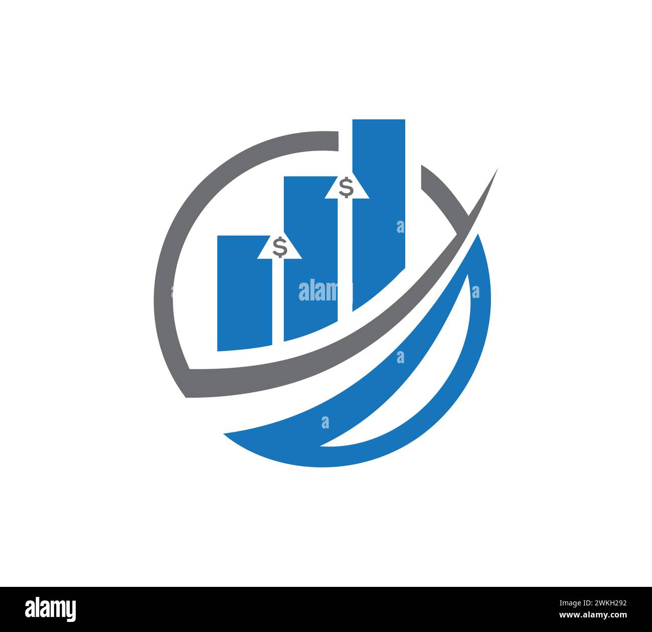 financial logo design vector Stock Vector Image & Art - Alamy