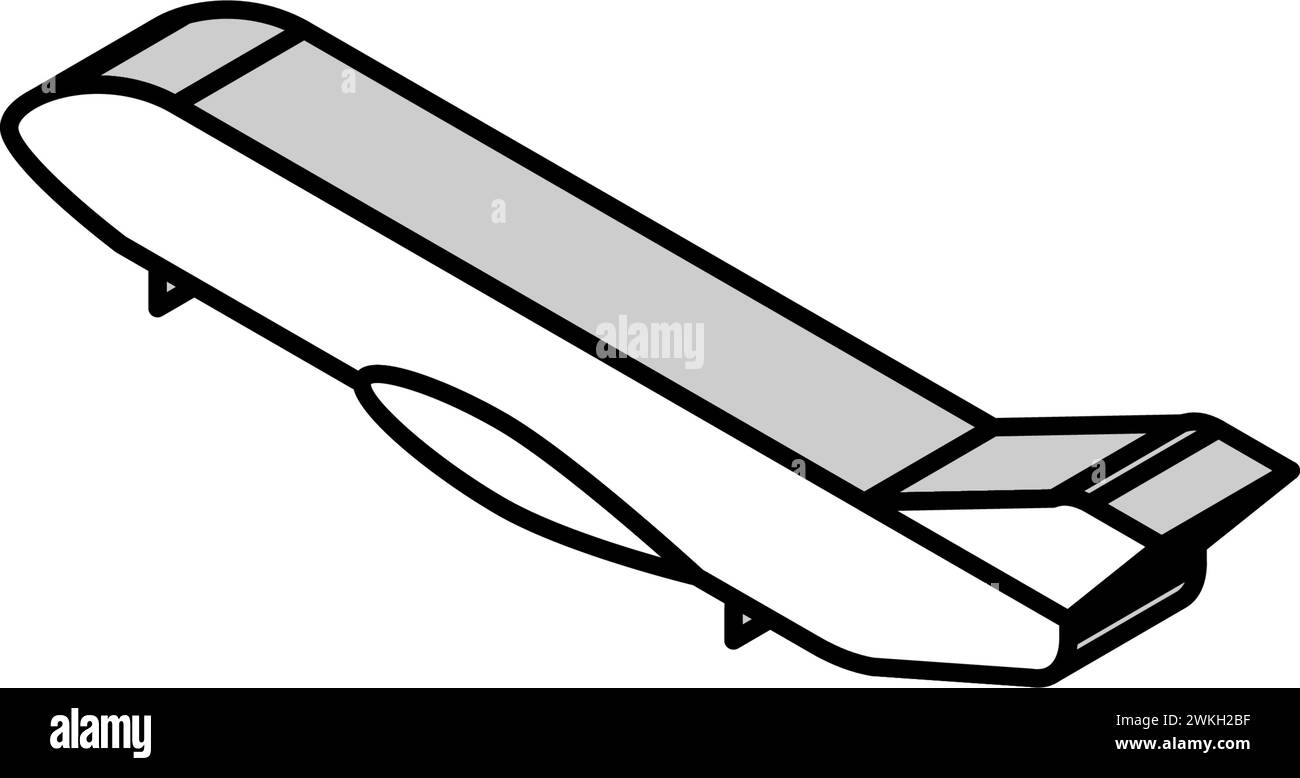 regional jet airplane aircraft isometric icon vector illustration Stock ...