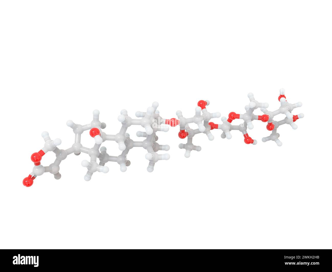 Digitoxin heart drug molecular structure, illustration Stock Photo - Alamy