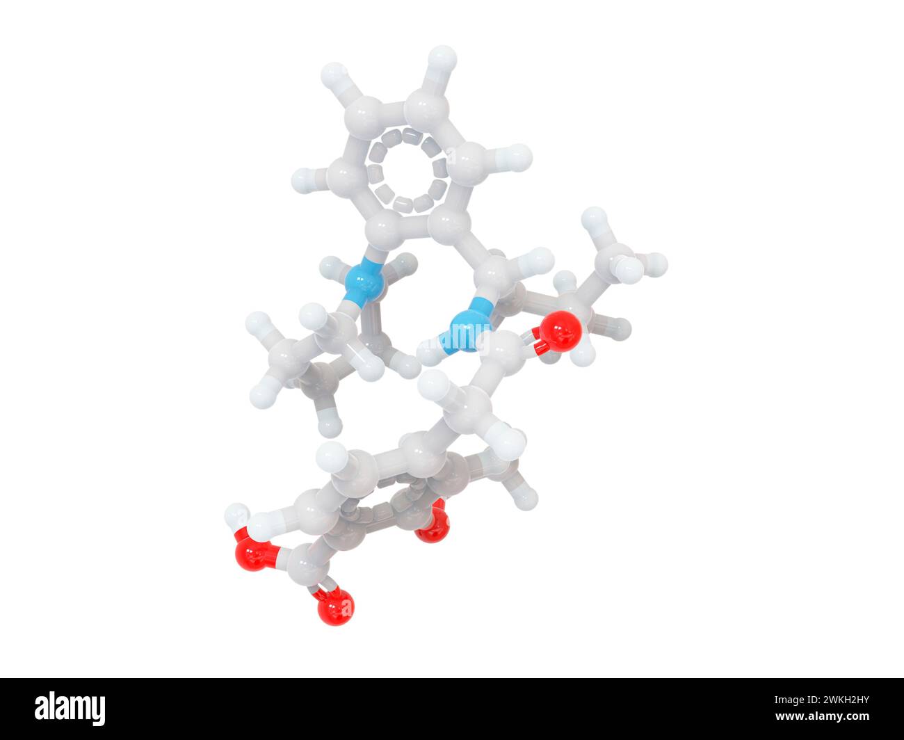 Antidiabetic drug repaglinide molecular structure, illustration Stock ...