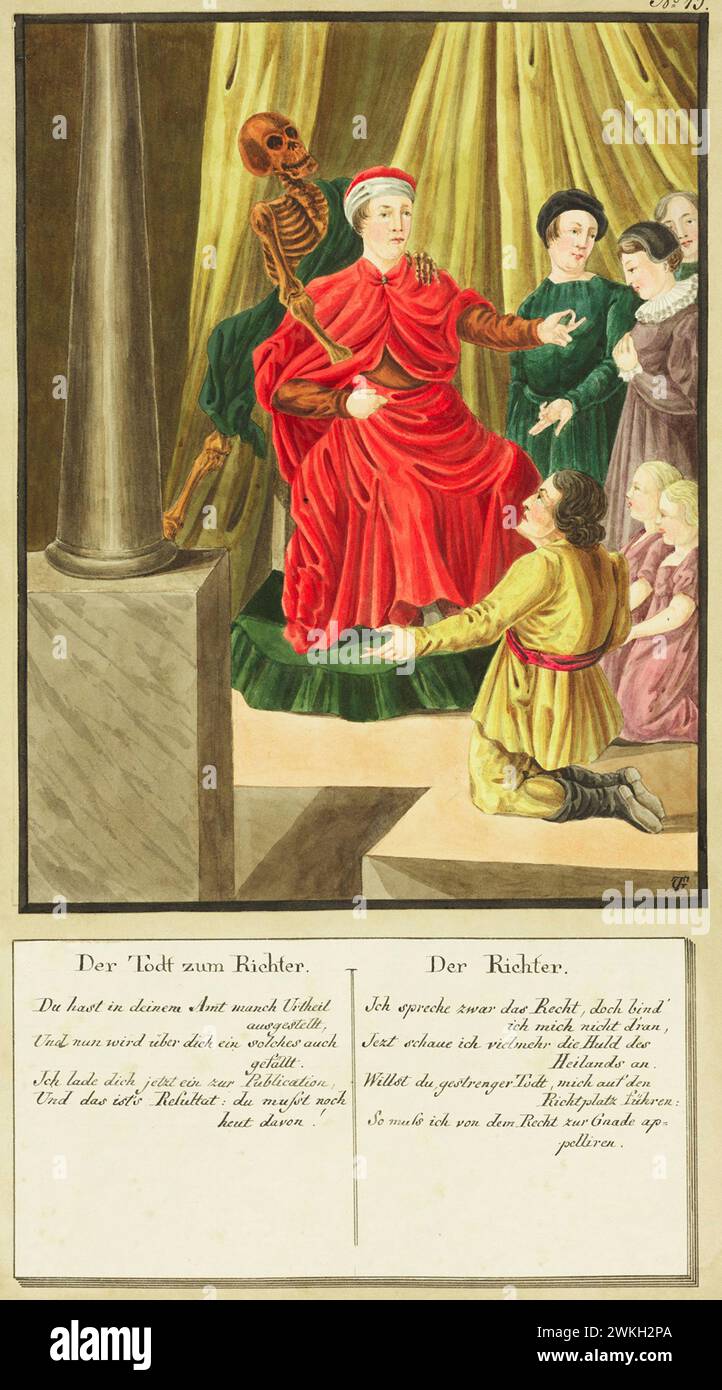 The Dance of Death, allegorical illustration Stock Photo - Alamy