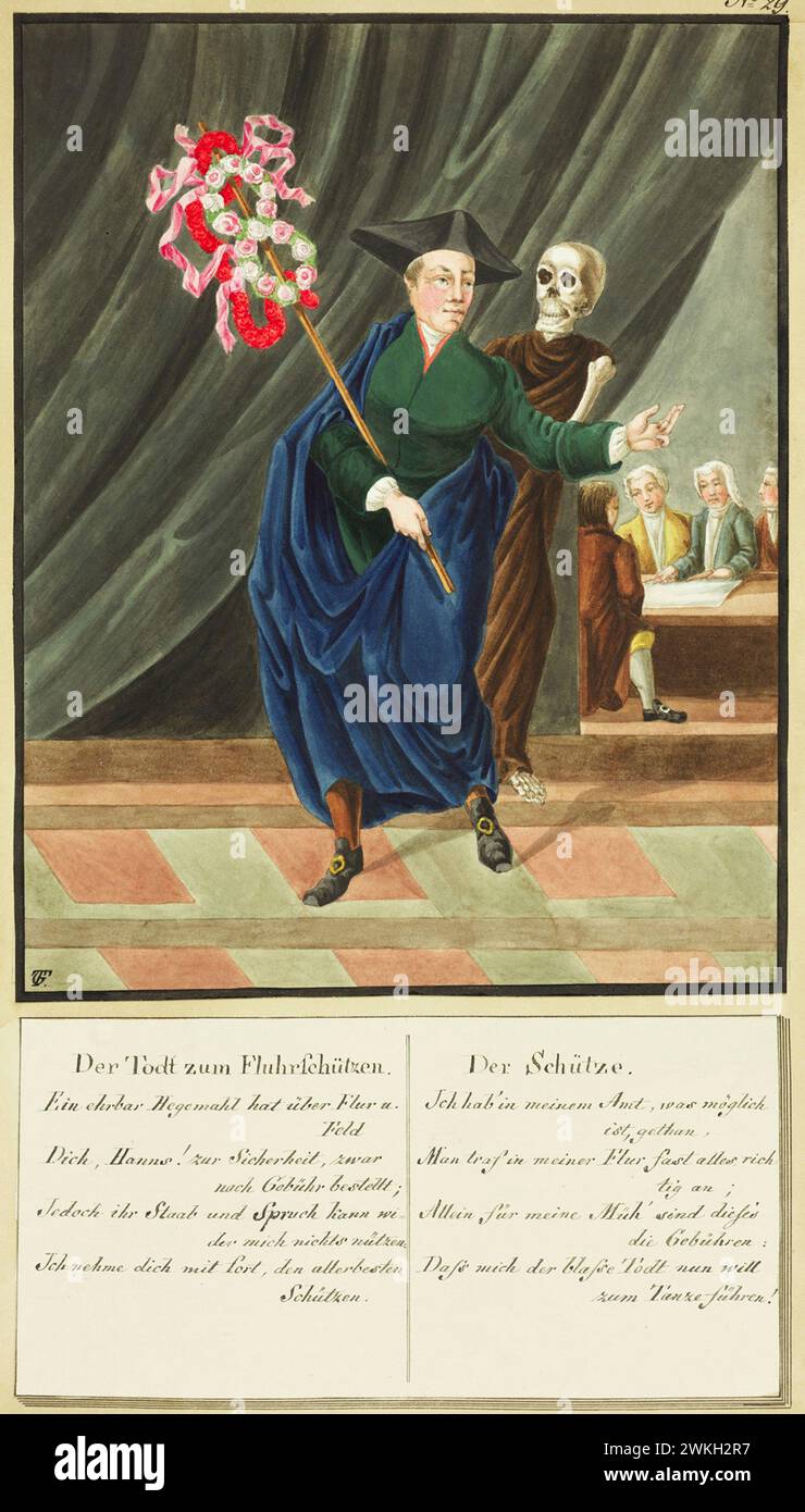 The Dance of Death, allegorical illustration Stock Photo - Alamy