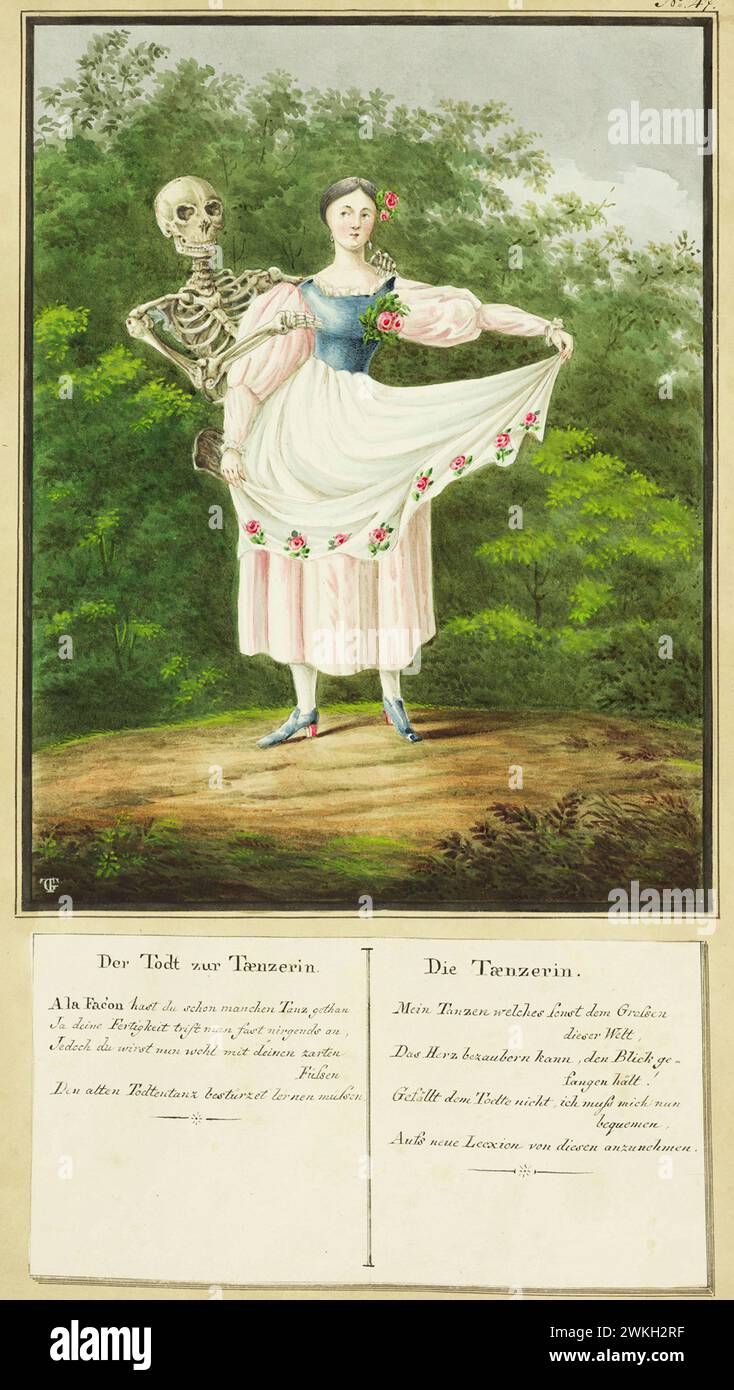 The Dance of Death, allegorical illustration Stock Photo - Alamy