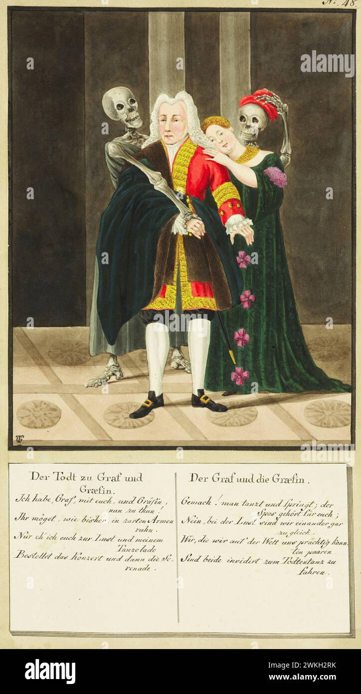 The Dance of Death, allegorical illustration Stock Photo - Alamy