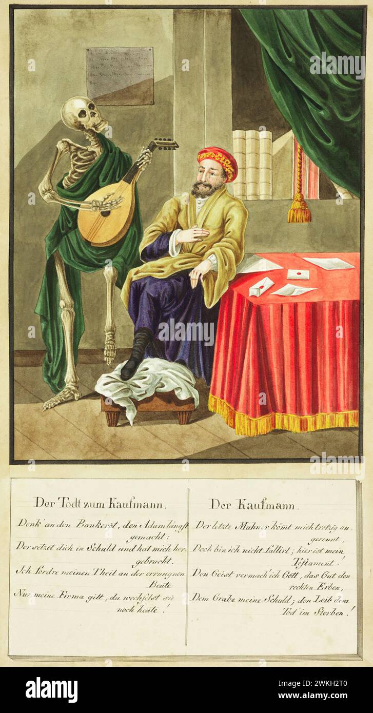 The Dance of Death, allegorical illustration Stock Photo - Alamy