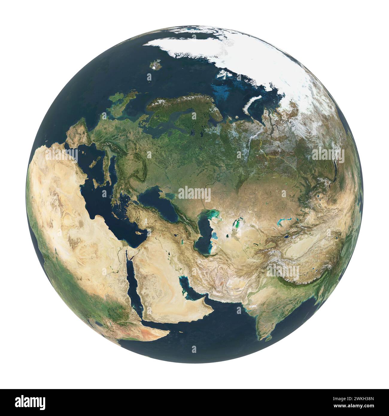 Planet Earth Europe View Isolated Stock Photo - Alamy
