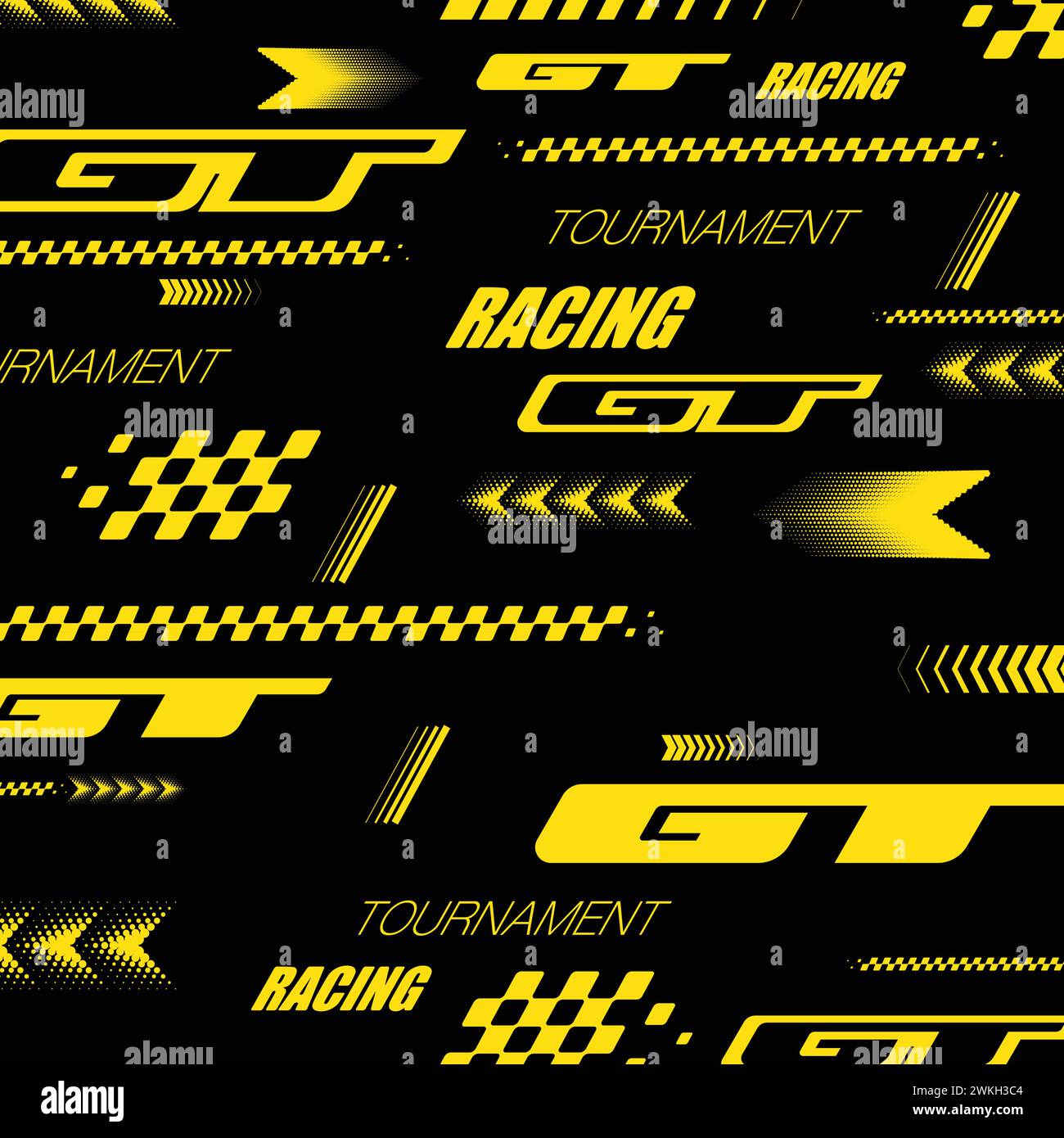Sport GT race decal yellow and black Stock Vector Image & Art - Alamy