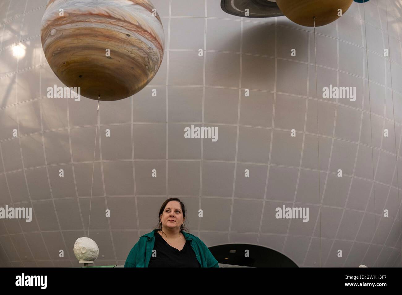 Emily Hollenbeck stands for a portrait at the American Museum of ...