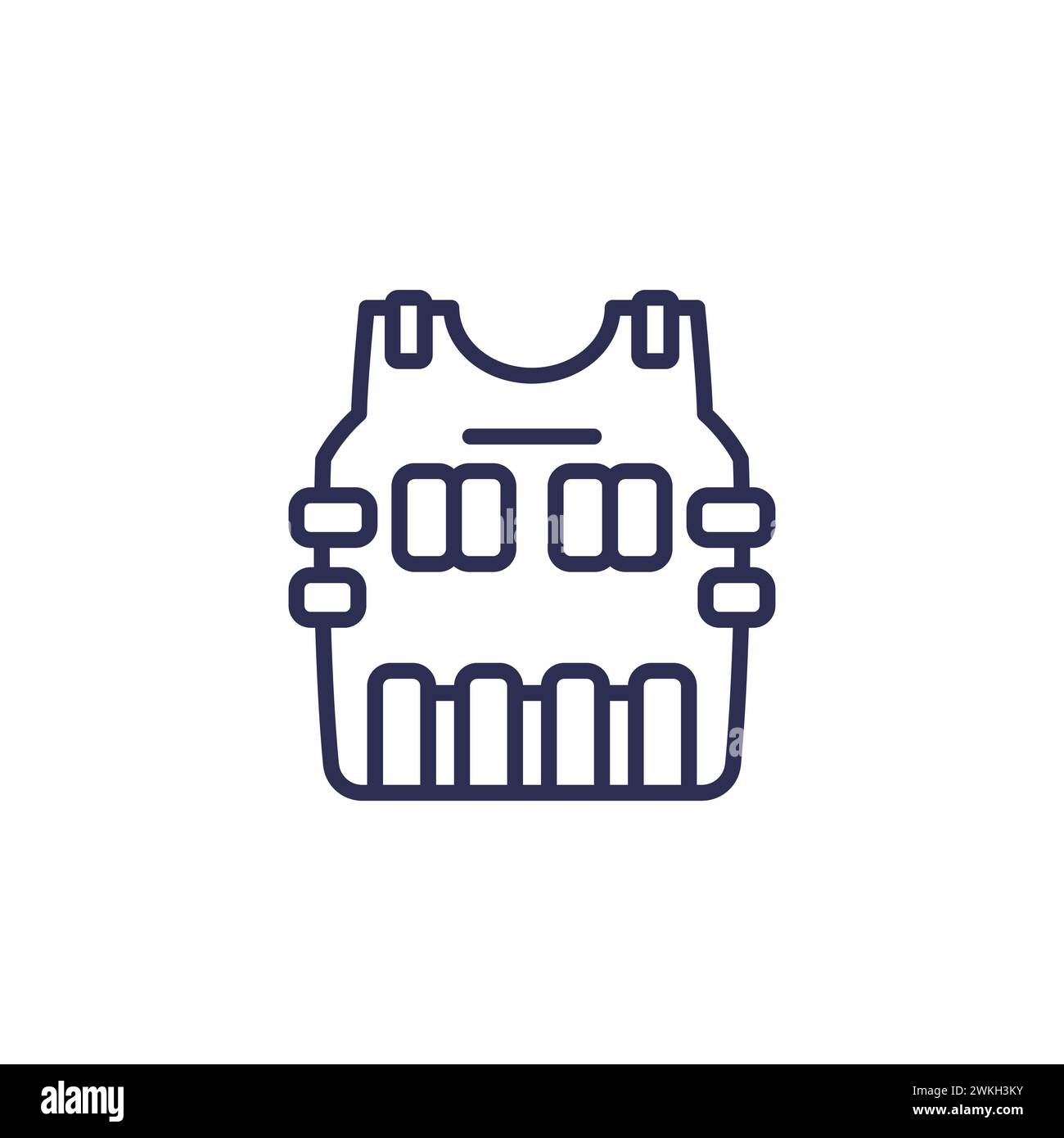 Armor vest icon outline hi-res stock photography and images - Alamy