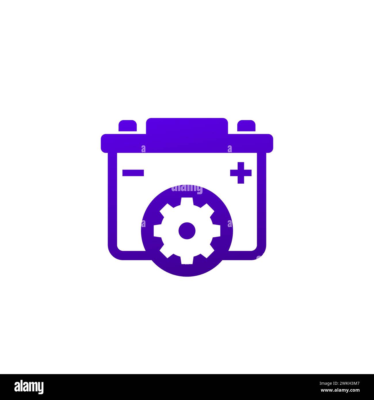 power management icon with an accumulator Stock Vector Image & Art - Alamy
