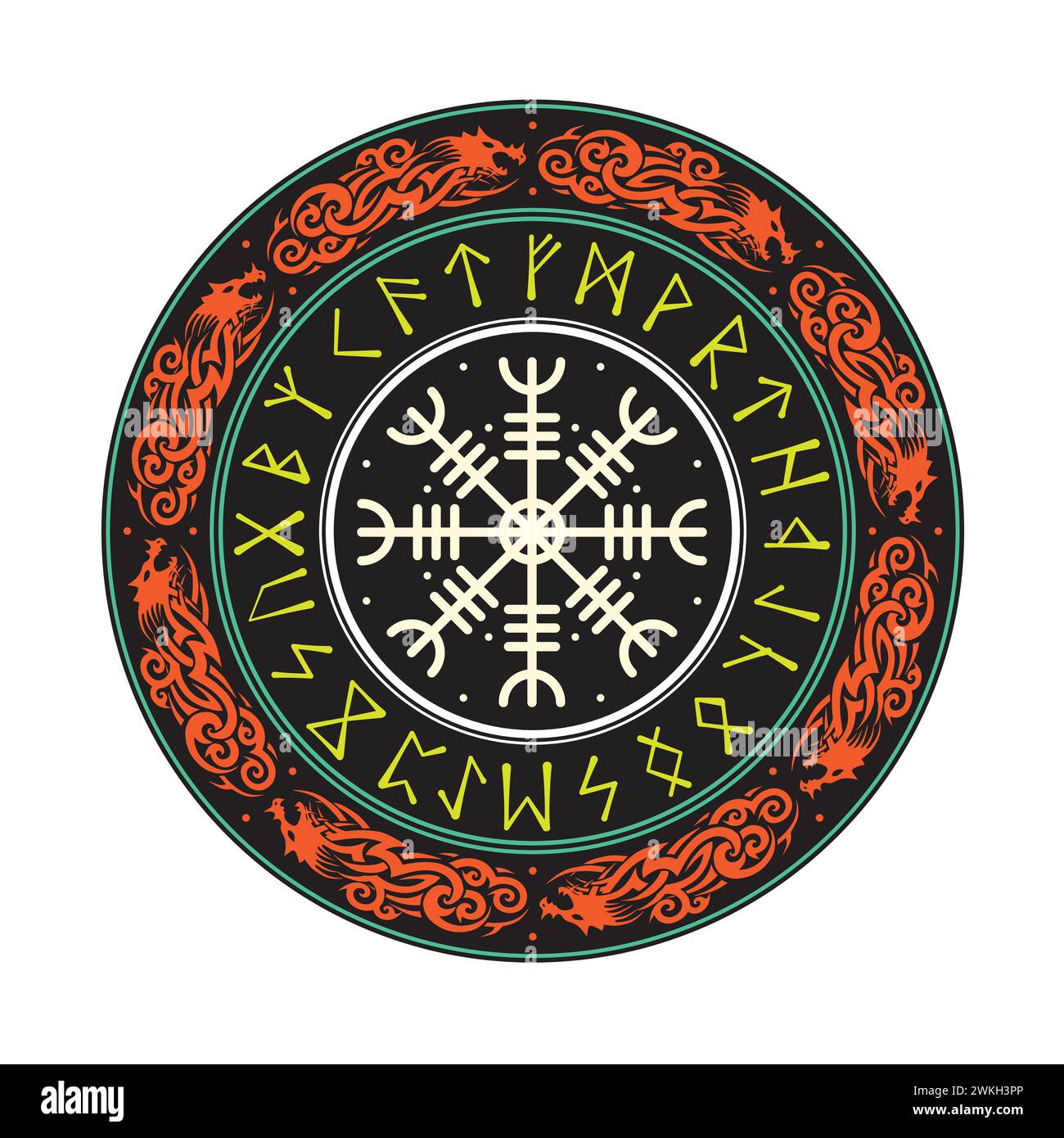 Rune circle Cut Out Stock Images & Pictures - Alamy