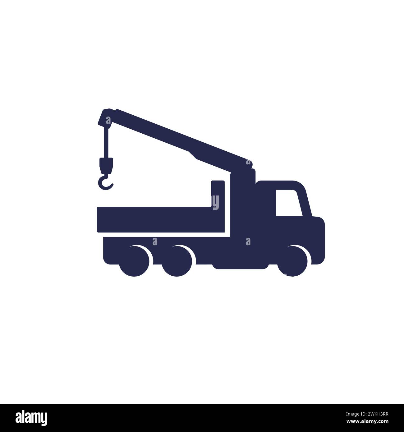 Boom construction crane on Stock Vector Images - Alamy